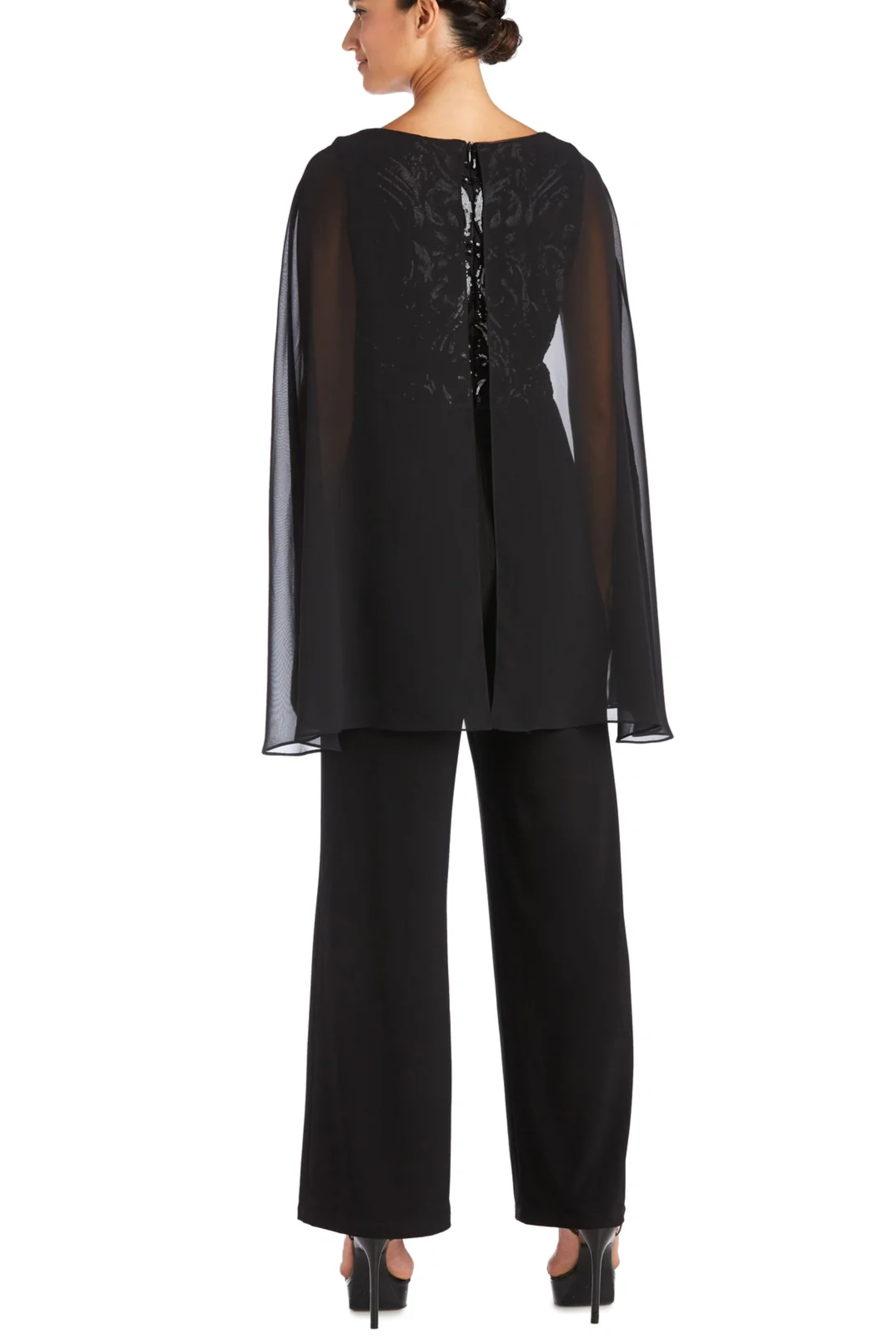 RM Richards Formal Capelet Jumpsuit